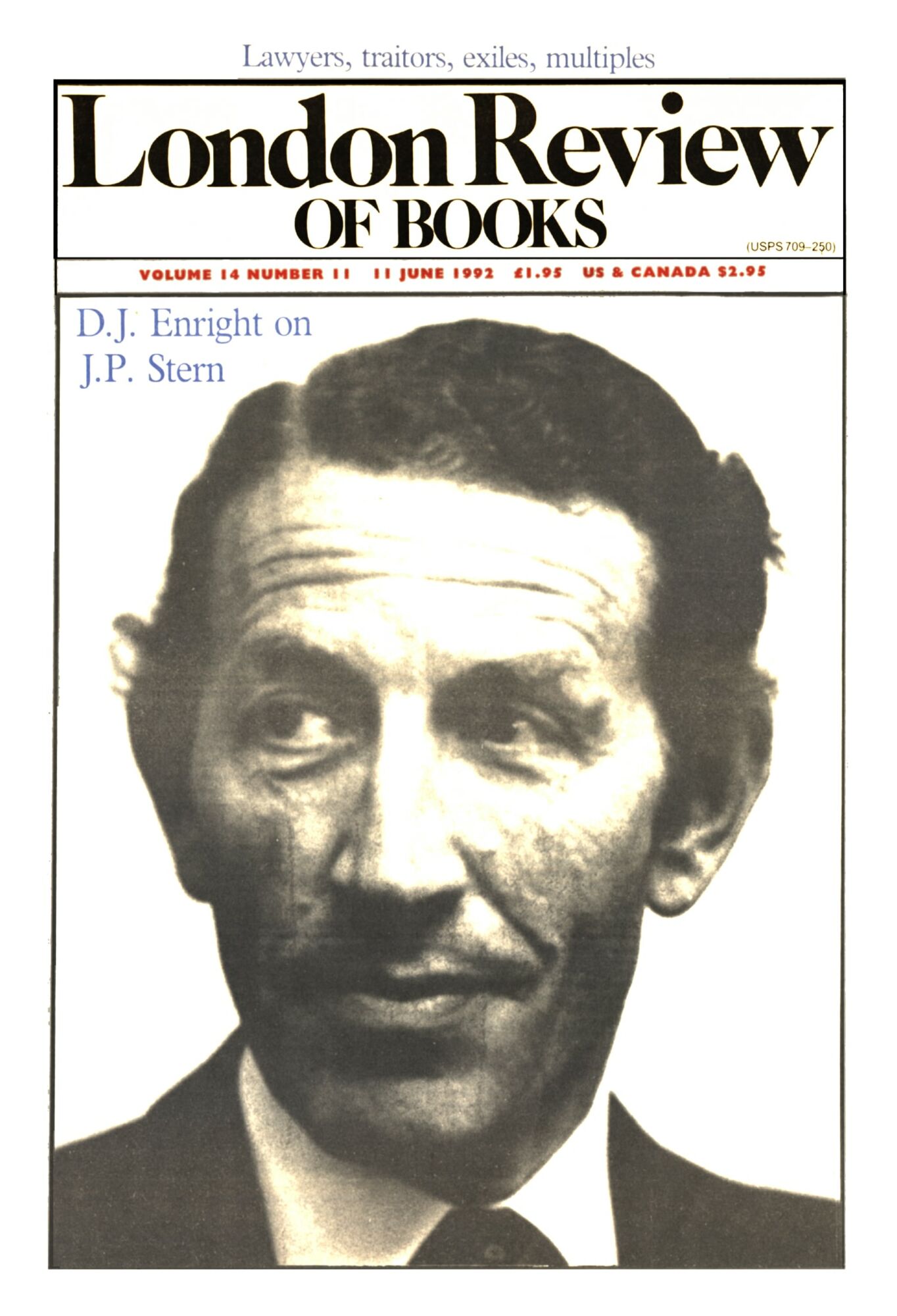 D.J. Enright · One blushes to admit it