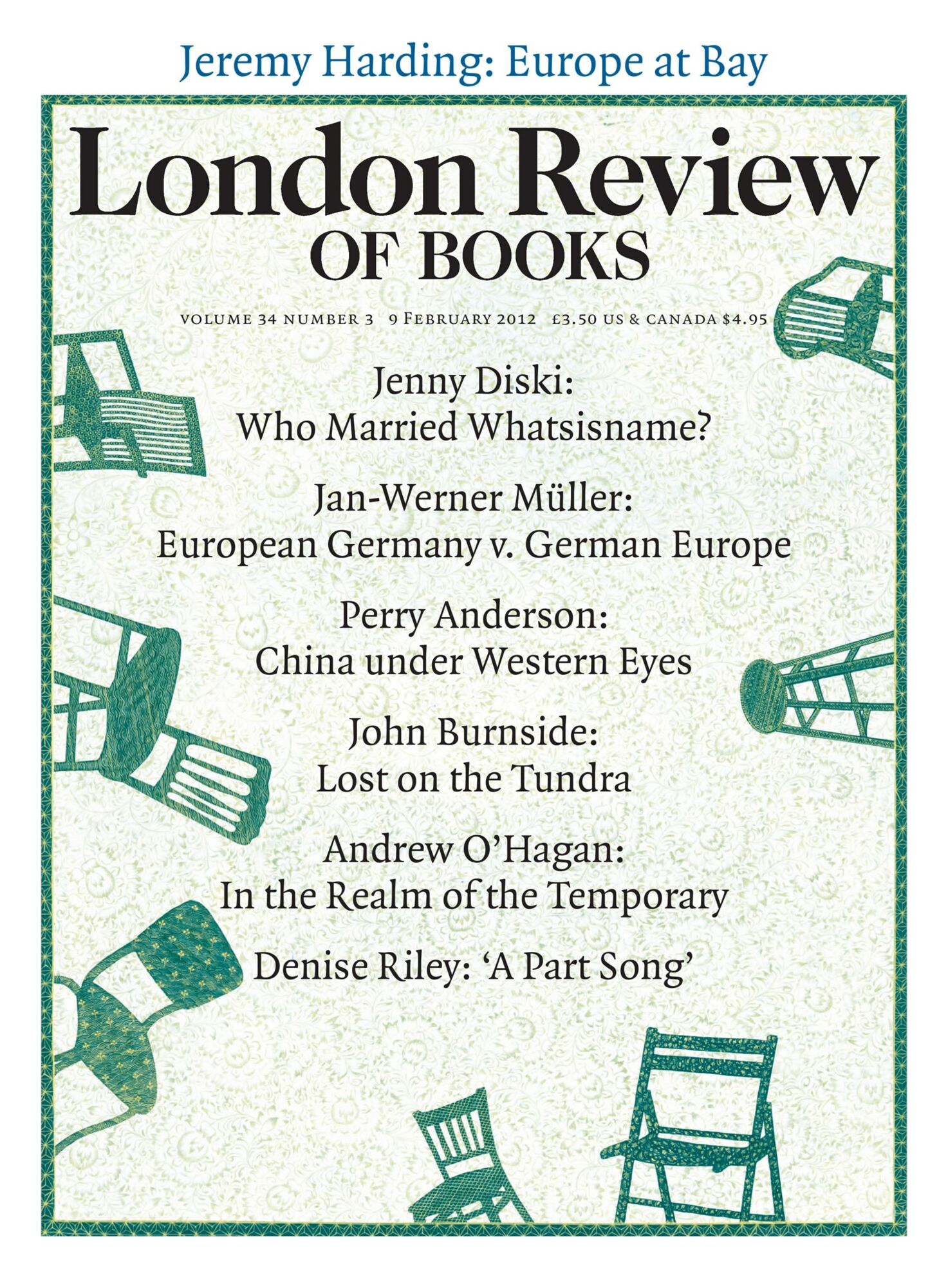 Denise Riley · Poem: ‘A Part Song’